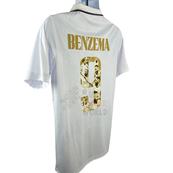 adidas | Shirts | Mens Benzema 9 Real Madrid Home Ballon Dor Soccer ...